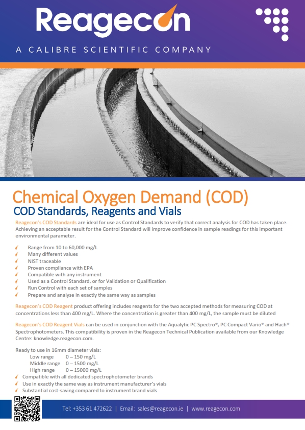 Product Catalogues published on the Reagecon Knowledge Base