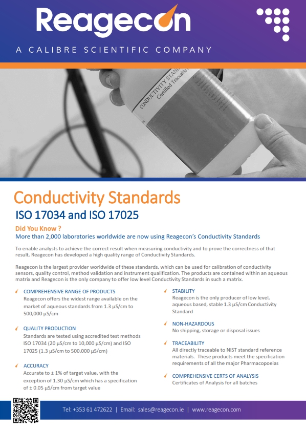 Conductivity Standards, Solutions | Reagecon