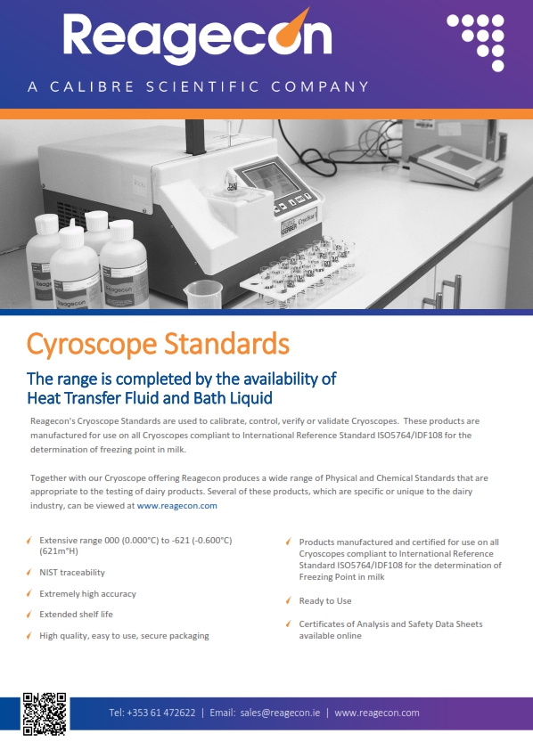 Cryoscope Standards, Solutions | Reagecon