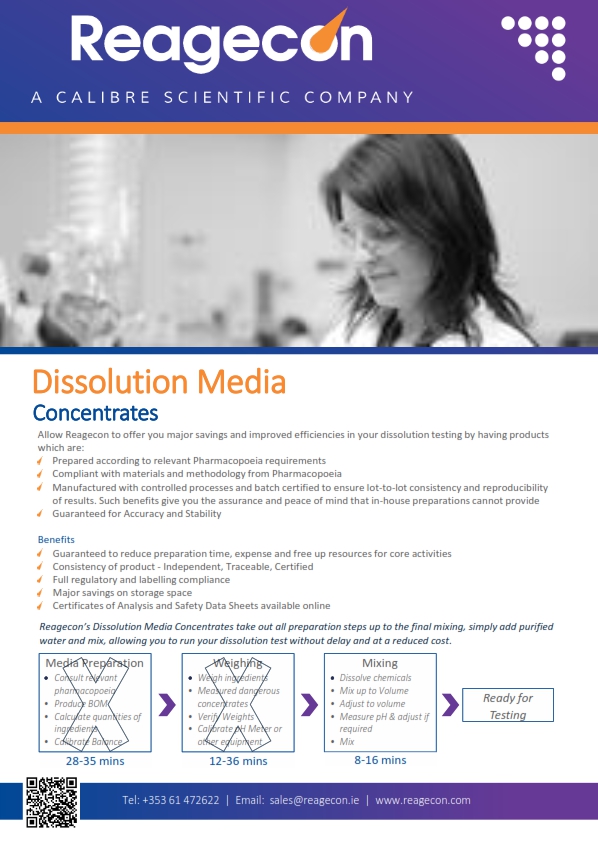 Product Catalogues published on the Reagecon Knowledge Base