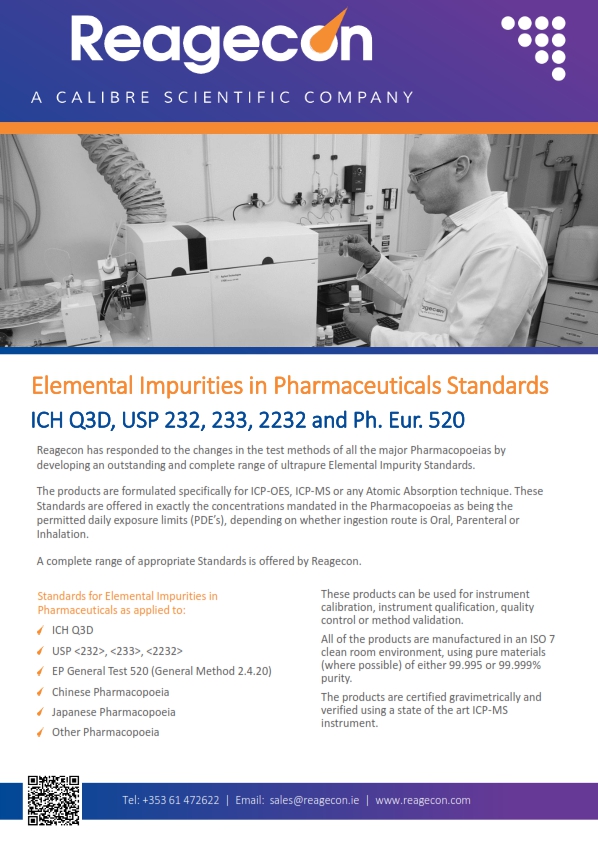 Product Catalogues published on the Reagecon Knowledge Base