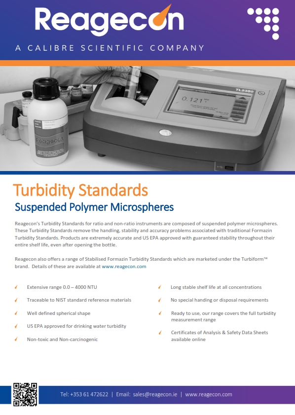Turbidity Standards, Solutions | Reagecon
